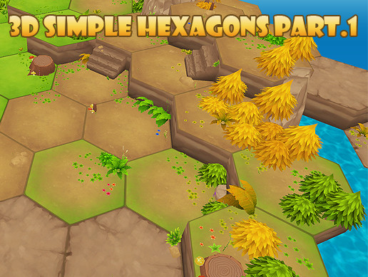 3d Simple Hexagons Part1 3d Environments Unity Asset Store