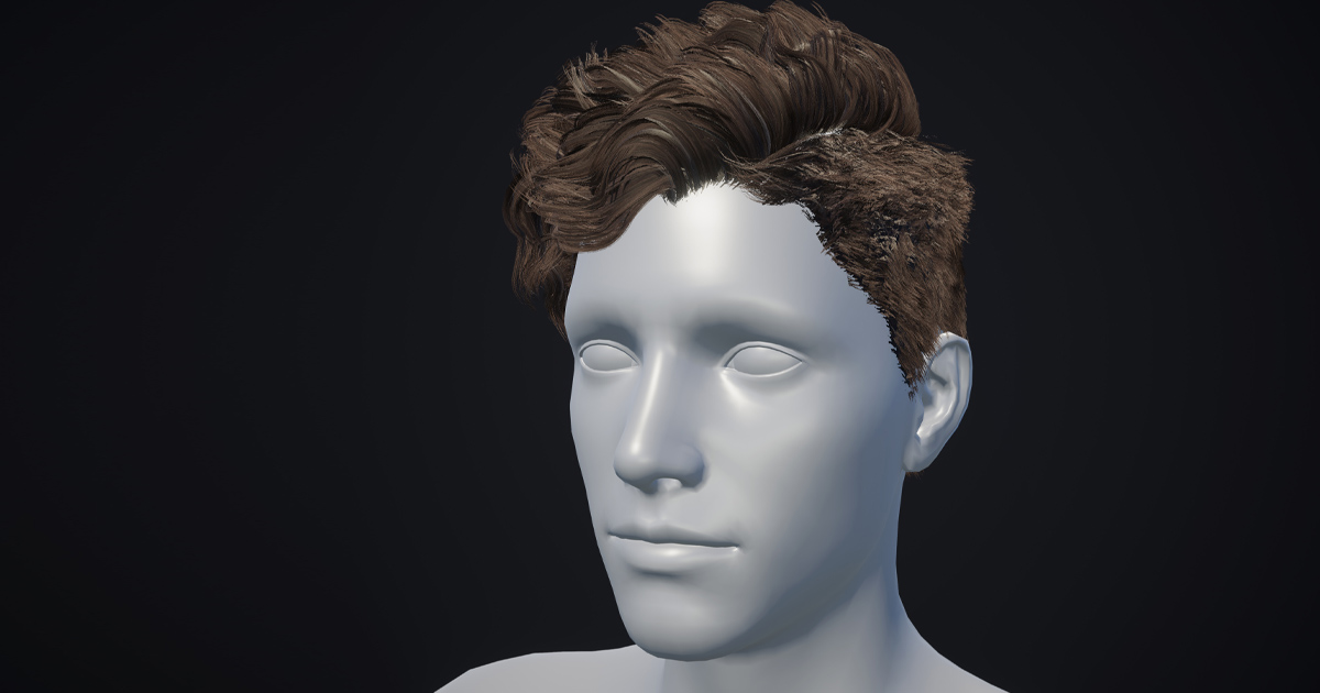 Morley Hair Male from Tafi | 3D Clothing | Unity Asset Store