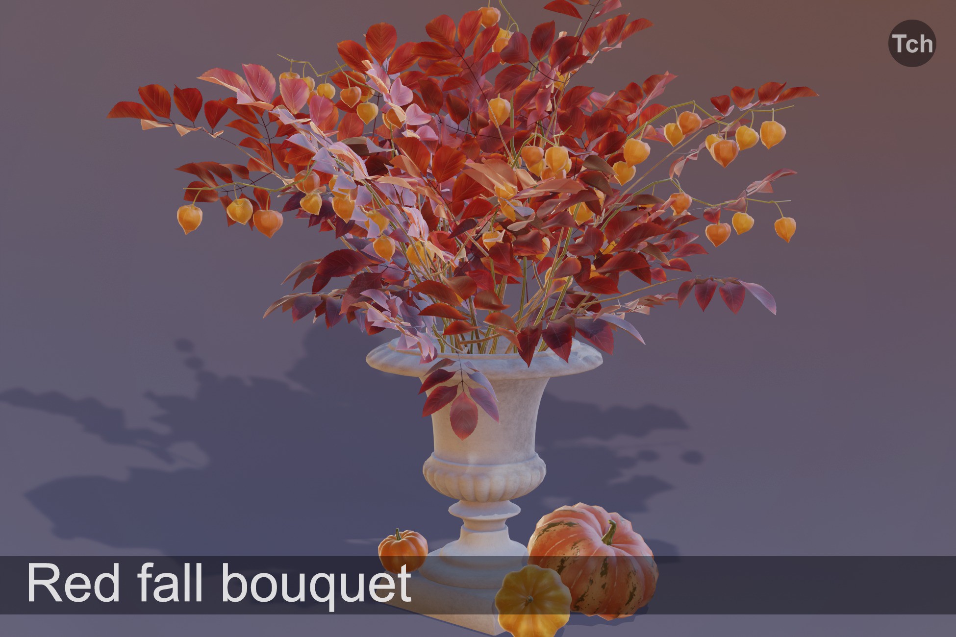 Red fall bouquet (3D) | 3D Plants | Unity Asset Store