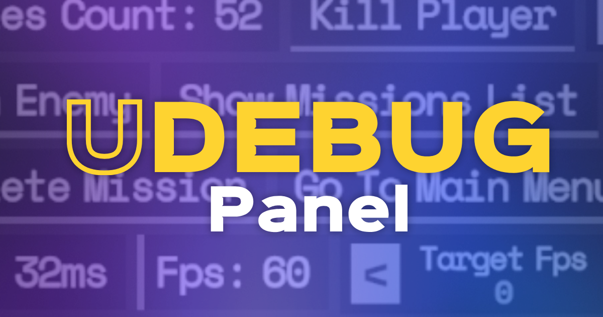UDebug Panel | 유틸리티 도구 | Unity Asset Store