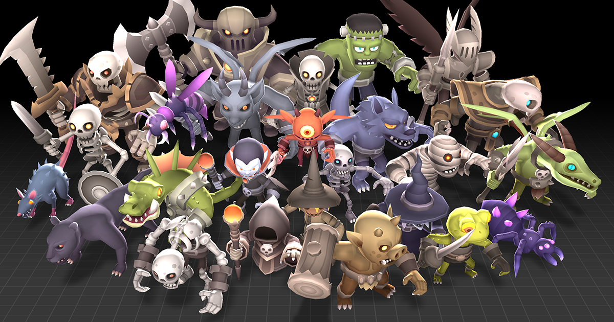 MS - Monster Mega Pack 7 | 3D Creatures | Unity Asset Store