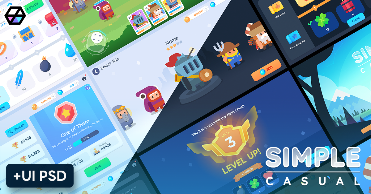 GUI Pro - Simple Casual(+PSD) | 2D GUI | Unity Asset Store