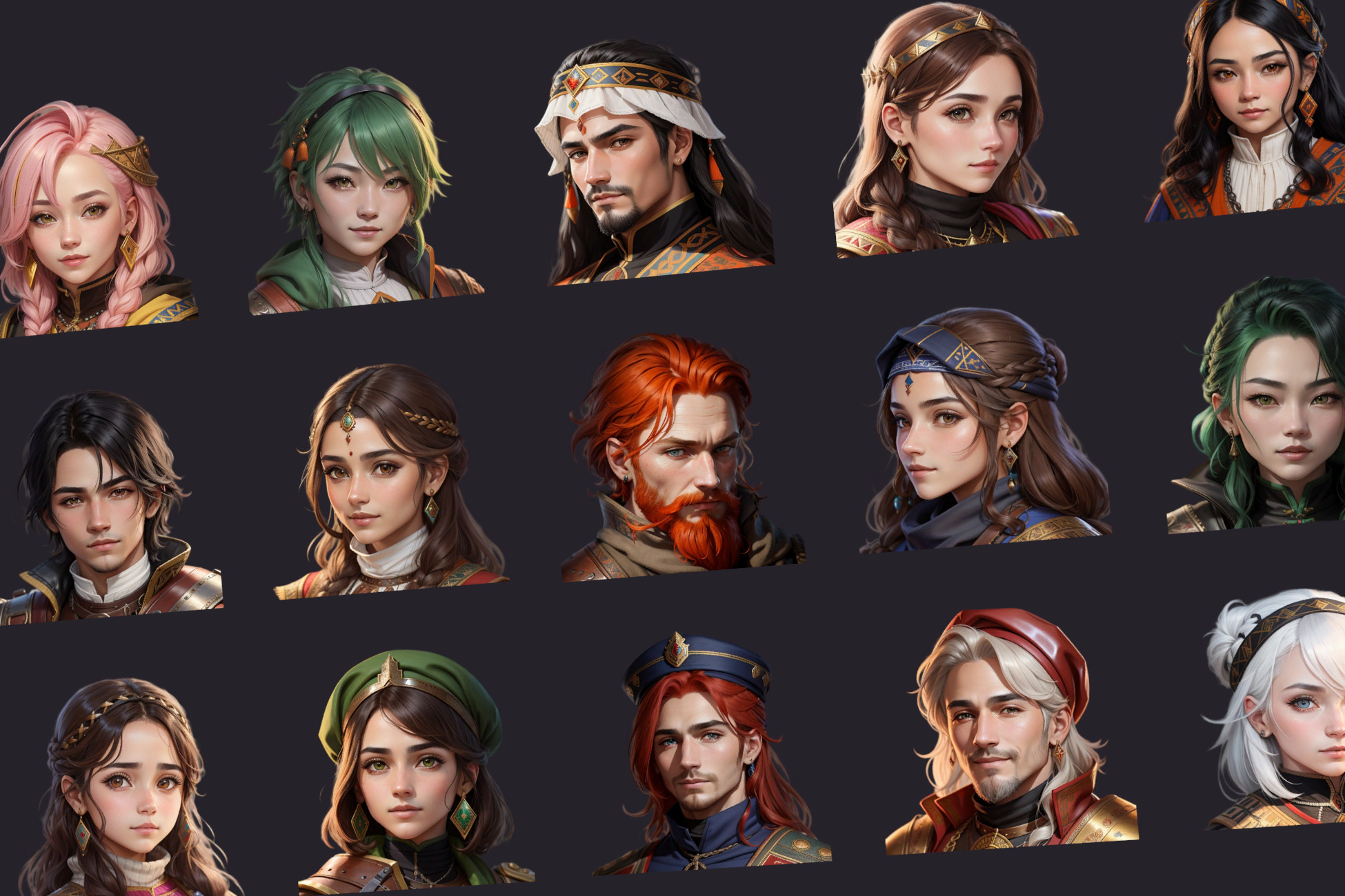 Medival Npc Head Portraits Vol2 2d Characters Unity Asset Store
