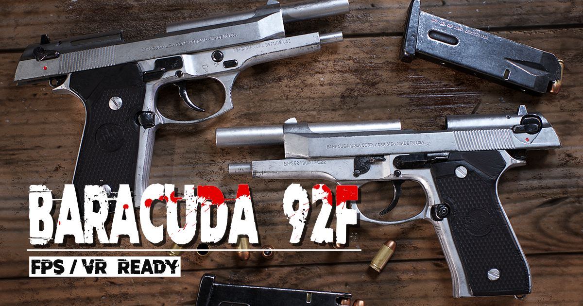Barracuda 92f | 3D Guns | Unity Asset Store