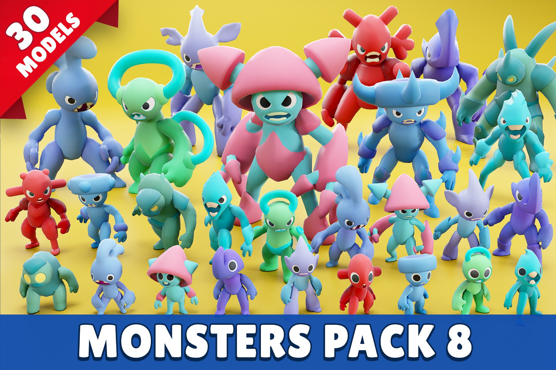 Monsters Pack 08 | 3D Creatures | Unity Asset Store