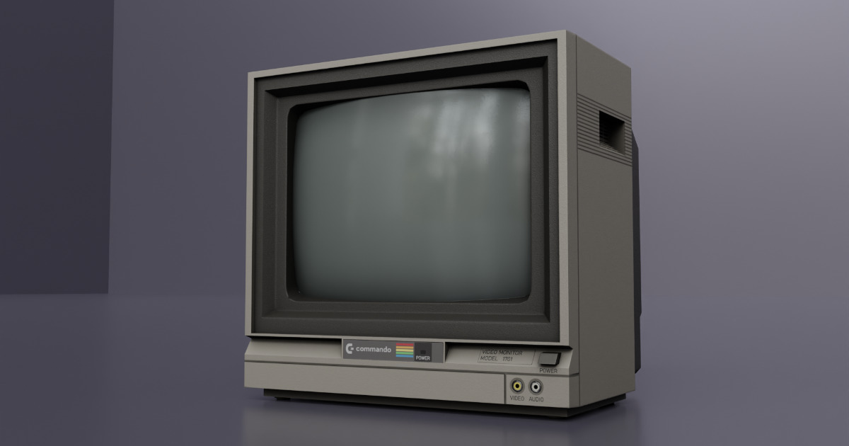 Retro Video Monitor | 3D Electronics | Unity Asset Store