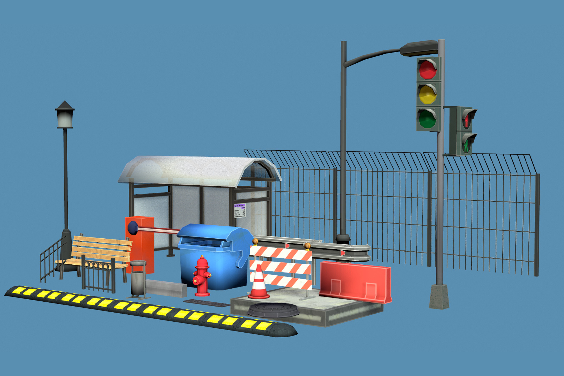 Casual city props | 3D Props | Unity Asset Store