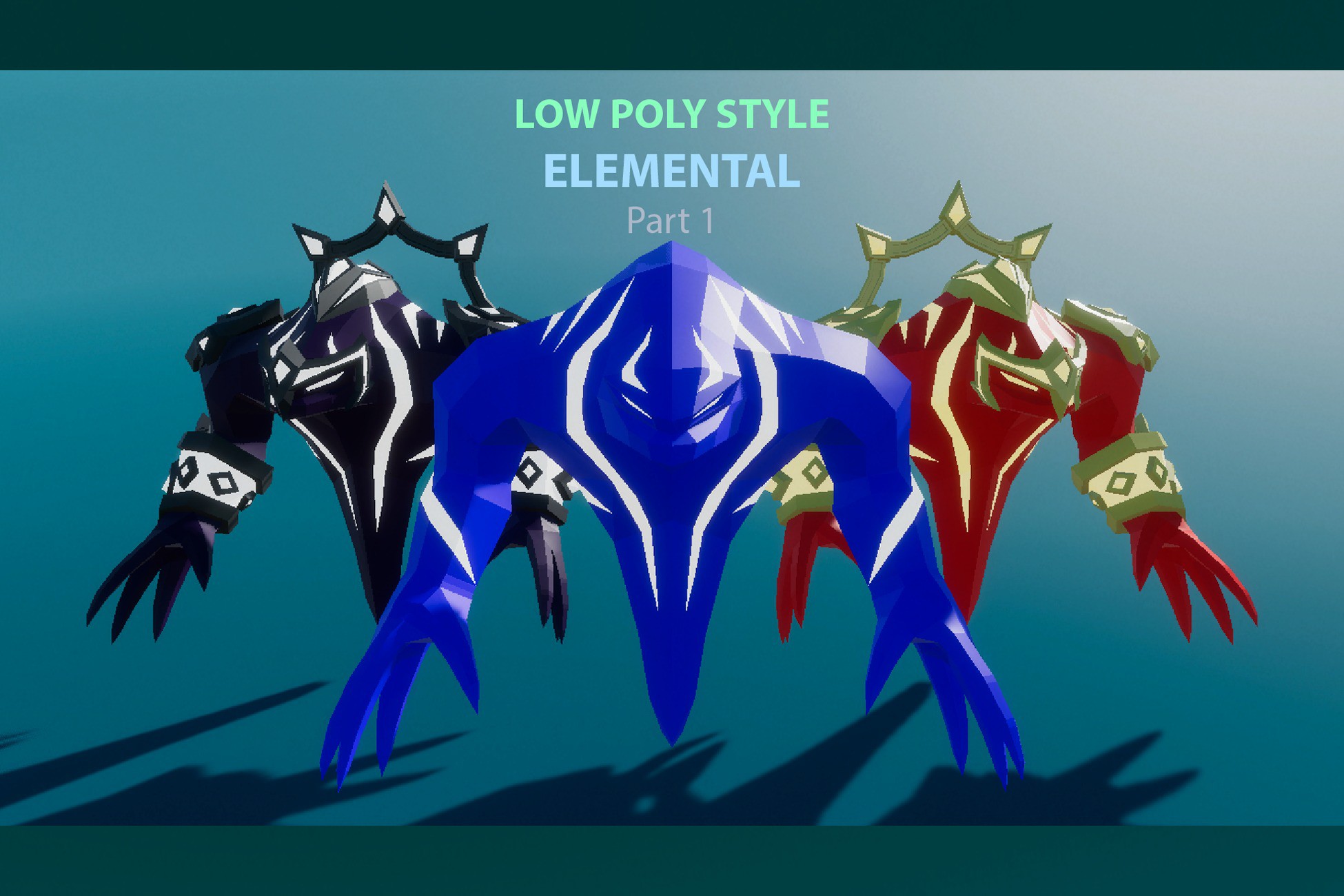 Low Poly Style Elemental Part 1 | 3D クリーチャー | Unity Asset Store