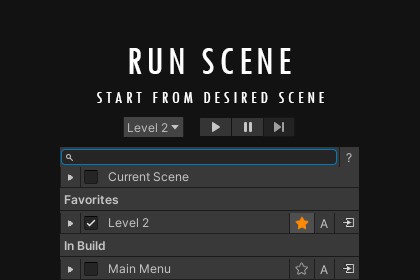 Run Scene | Unity AssetStore Price down information
