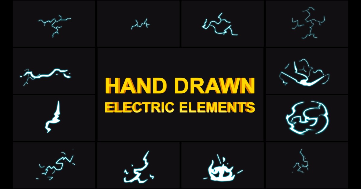 Hand Drawn Electric Elements Pack | VFX | Unity Asset Store