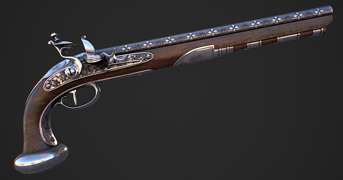 Flintlock_pistol | 3D 무기 | Unity Asset Store