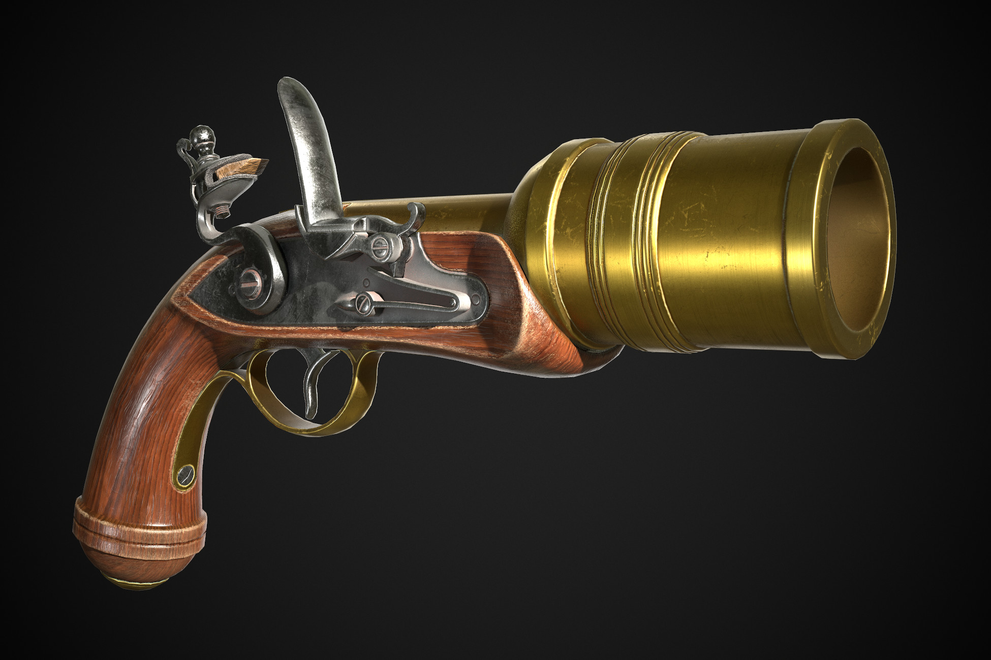Flintlock Grenade Launcher 01 Classic by Don_Falcone