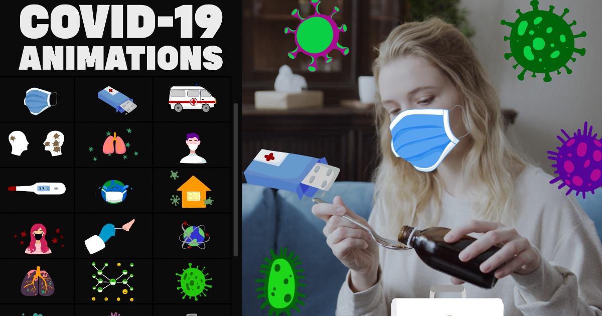 Covid-19 Virus And Medicine Animations (13.09) | 2D Textures ...