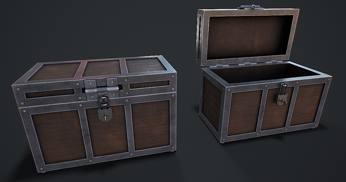 Chest for loot | 3D Props | Unity Asset Store