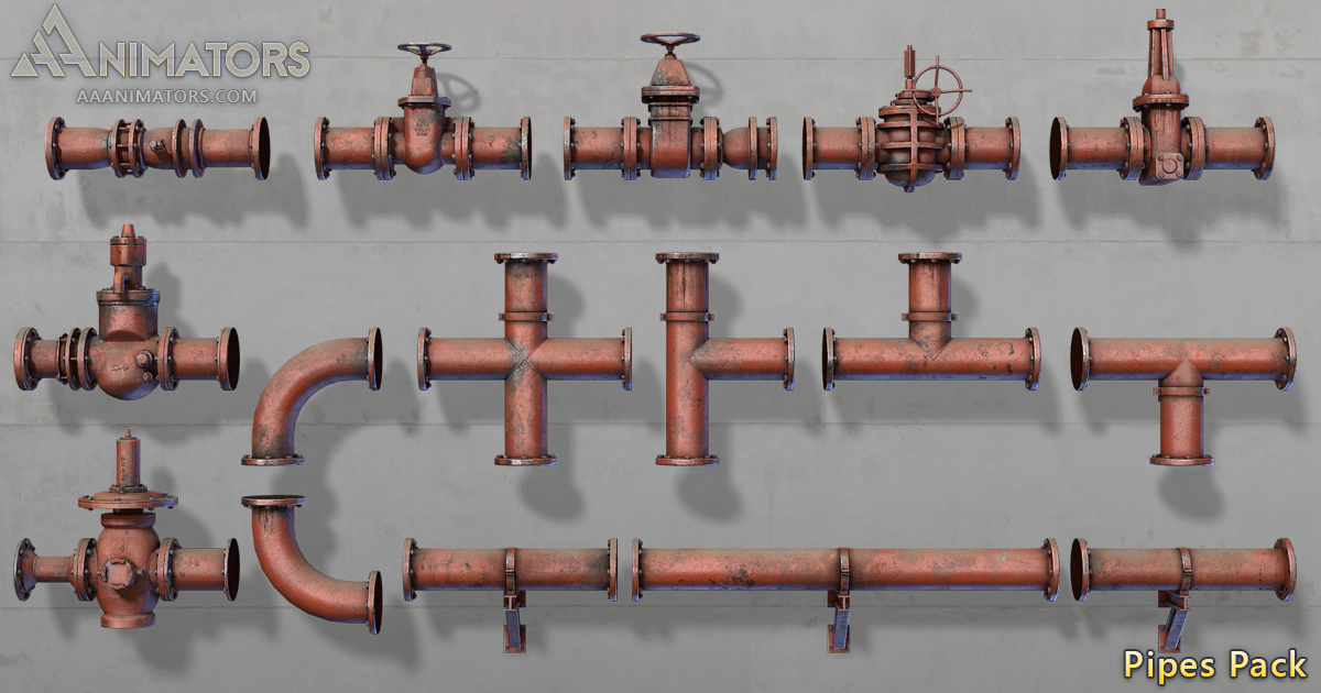 Pipes Value pack | 3D Industrial | Unity Asset Store