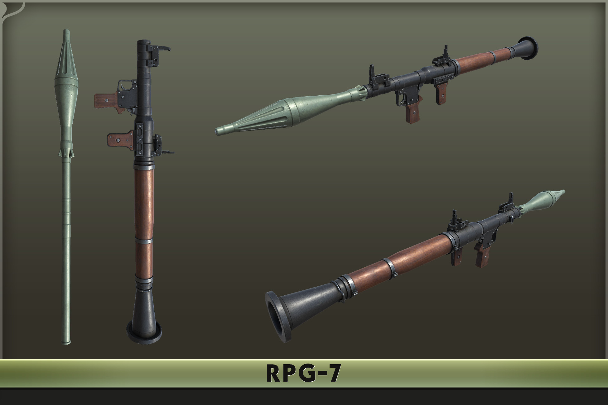 RPG-7 Grenade Launcher | 3D Weapons | Unity Asset Store