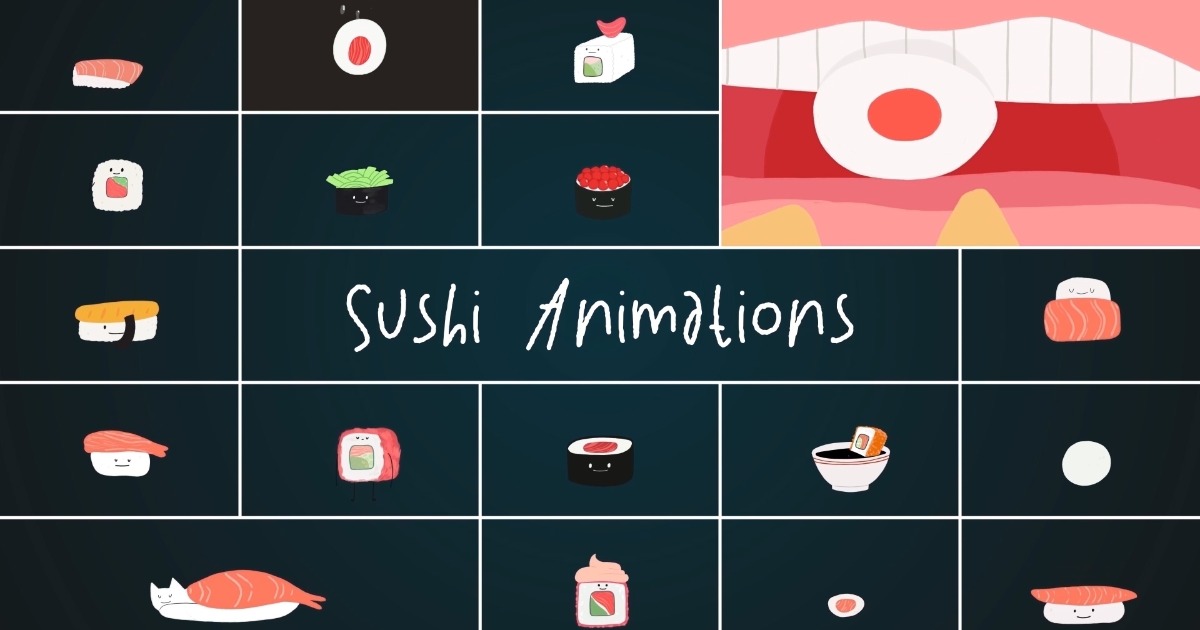 Sushi Animations Pack (11.03.23) | 2D Textures & Materials | Unity ...