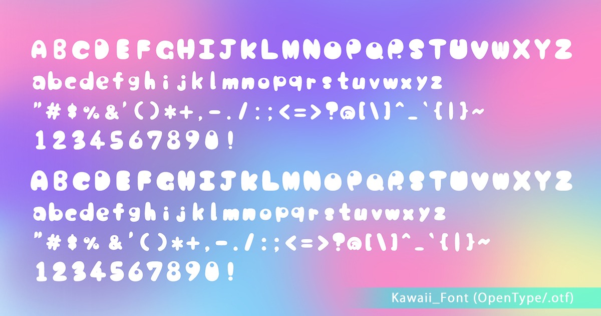 Kawaii_Font_OpenType Ver. | 2D Fonts | Unity Asset Store