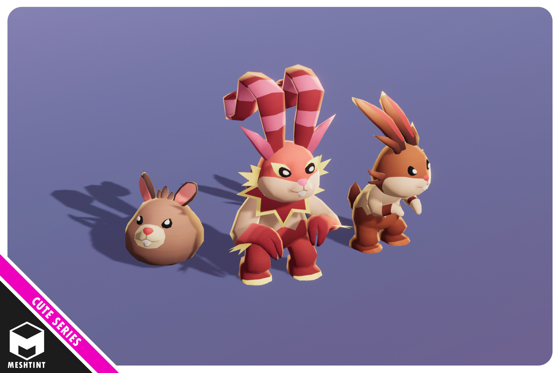 Bunny Rabbit Hare Evolution Pack Cute Series | 3D Creatures | Unity ...