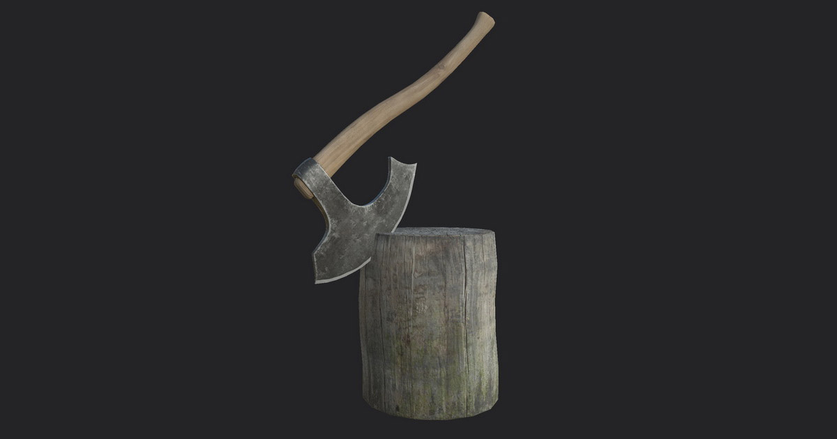 Axe Stump Set | 3D Weapons | Unity Asset Store