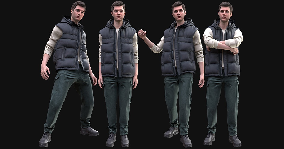 Man in Autumn Outfit 15 - Rigged | 3D Characters | Unity Asset Store