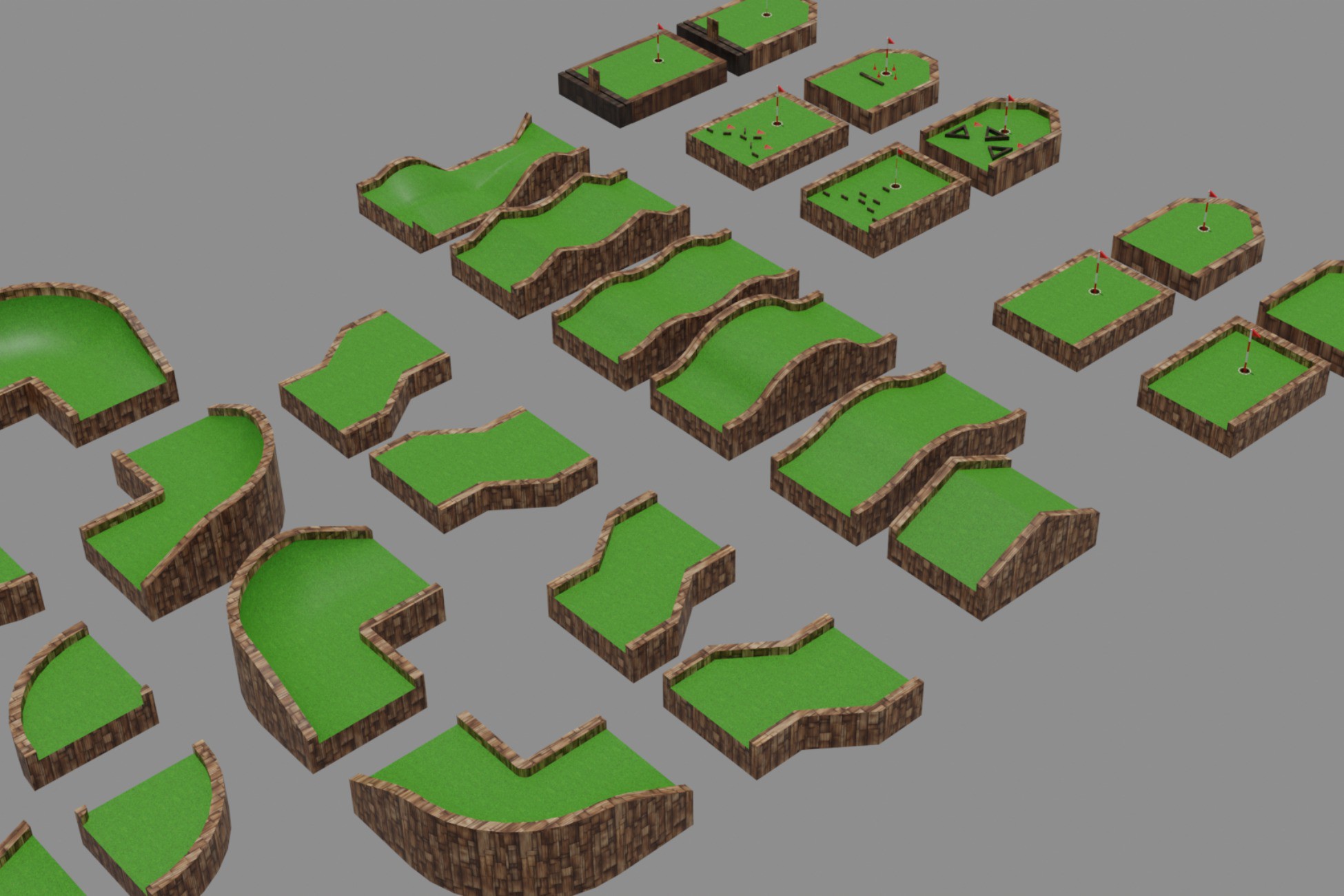 Mini Golf Course Tiles | 3D Environments | Unity Asset Store