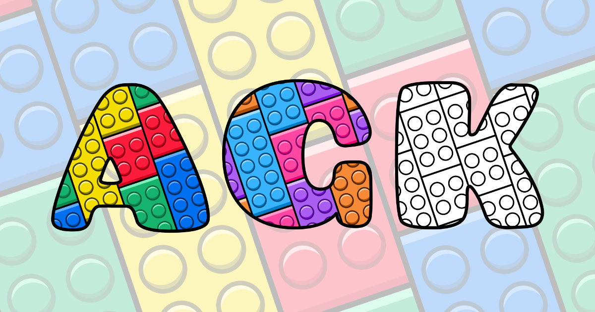 Assets For Children´s Games - The Building Bricks Alphabet | 2D ...