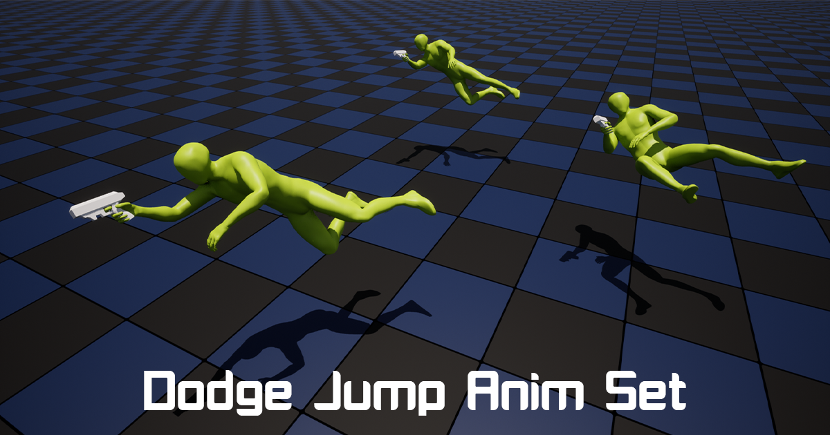 Dodge Jump Anim Set | 3D Animations | Unity Asset Store