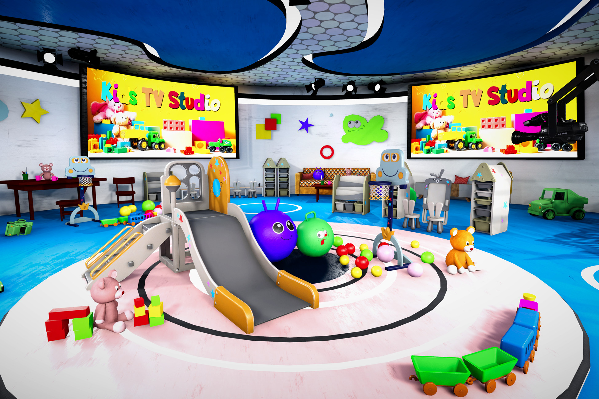 Kids TV Studio (URP) | 3D Interior | Unity Asset Store