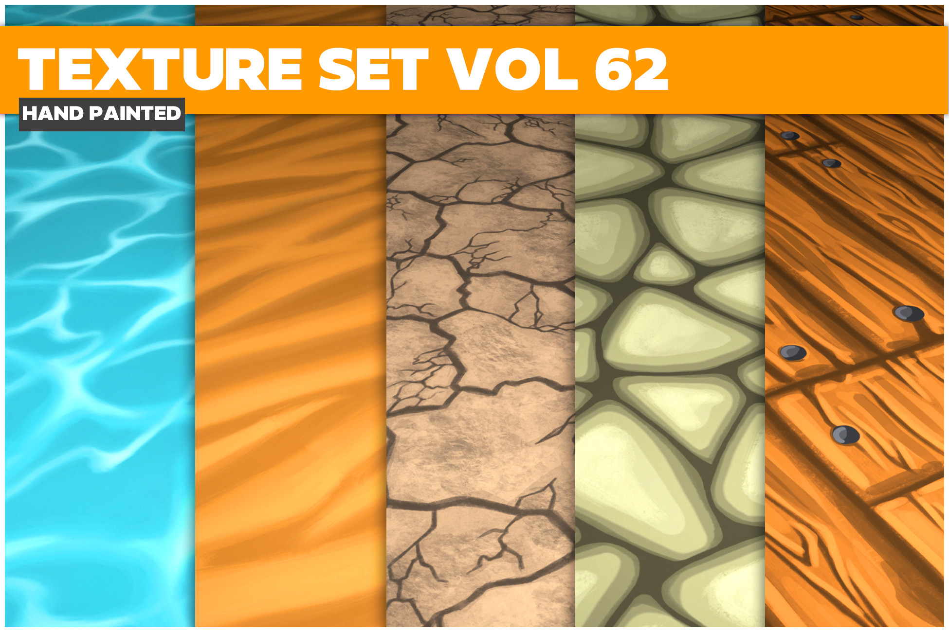 Texture Set Vol.62 Hand Painted Terrain | 2D Floors | Unity Asset Store