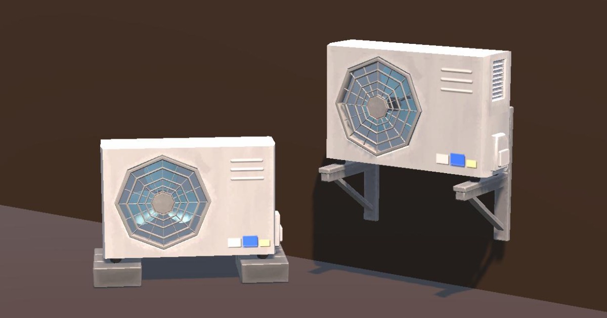 MAR-Low Poly Outdoor AC Unit | 3D Exterior | Unity Asset Store