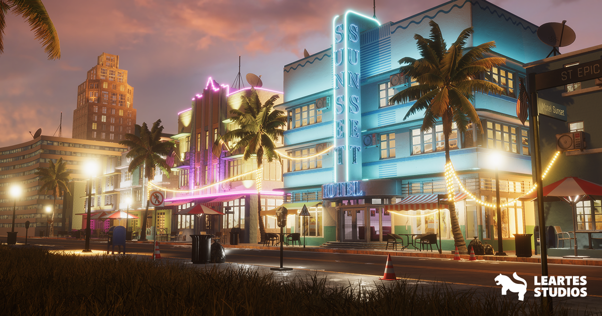 Miami Vice City | 3D Environments | Unity Asset Store