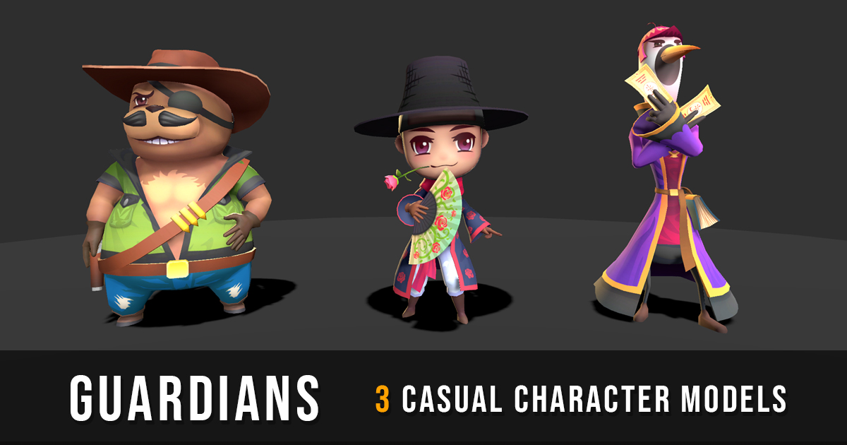 The Guardians | 3D Characters | Unity Asset Store