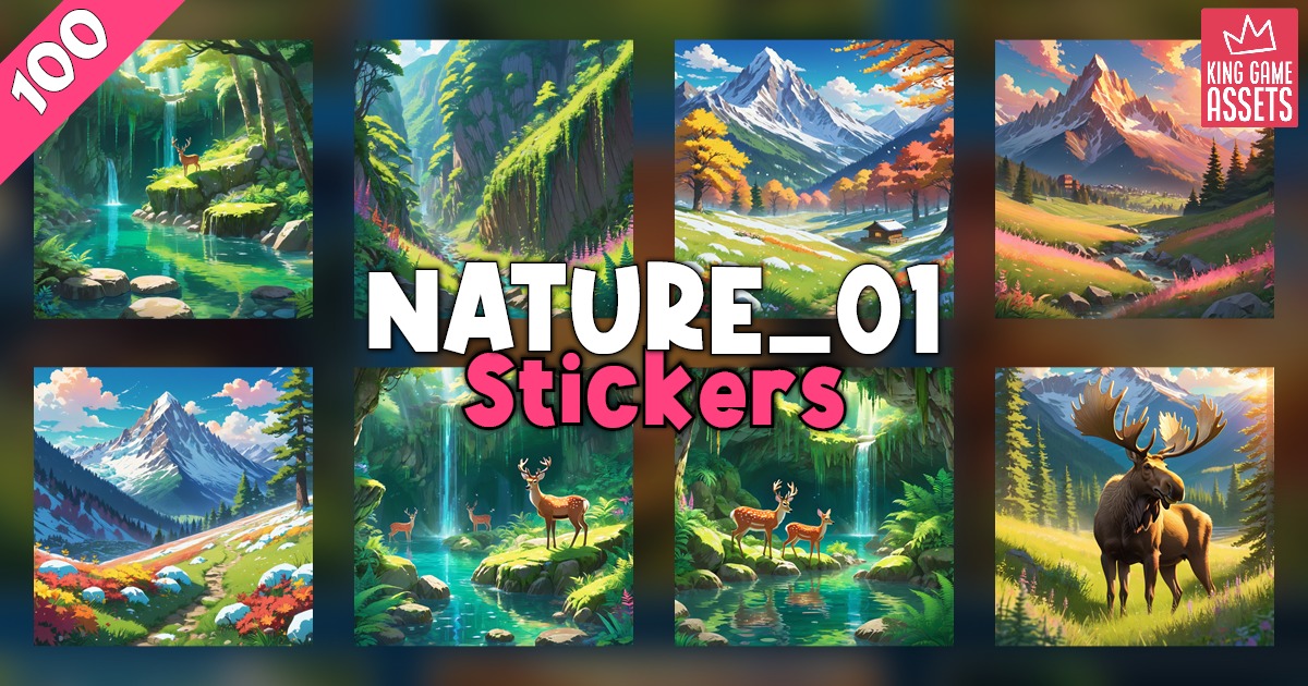 Nature 01 Stickers | 2D Icons | Unity Asset Store