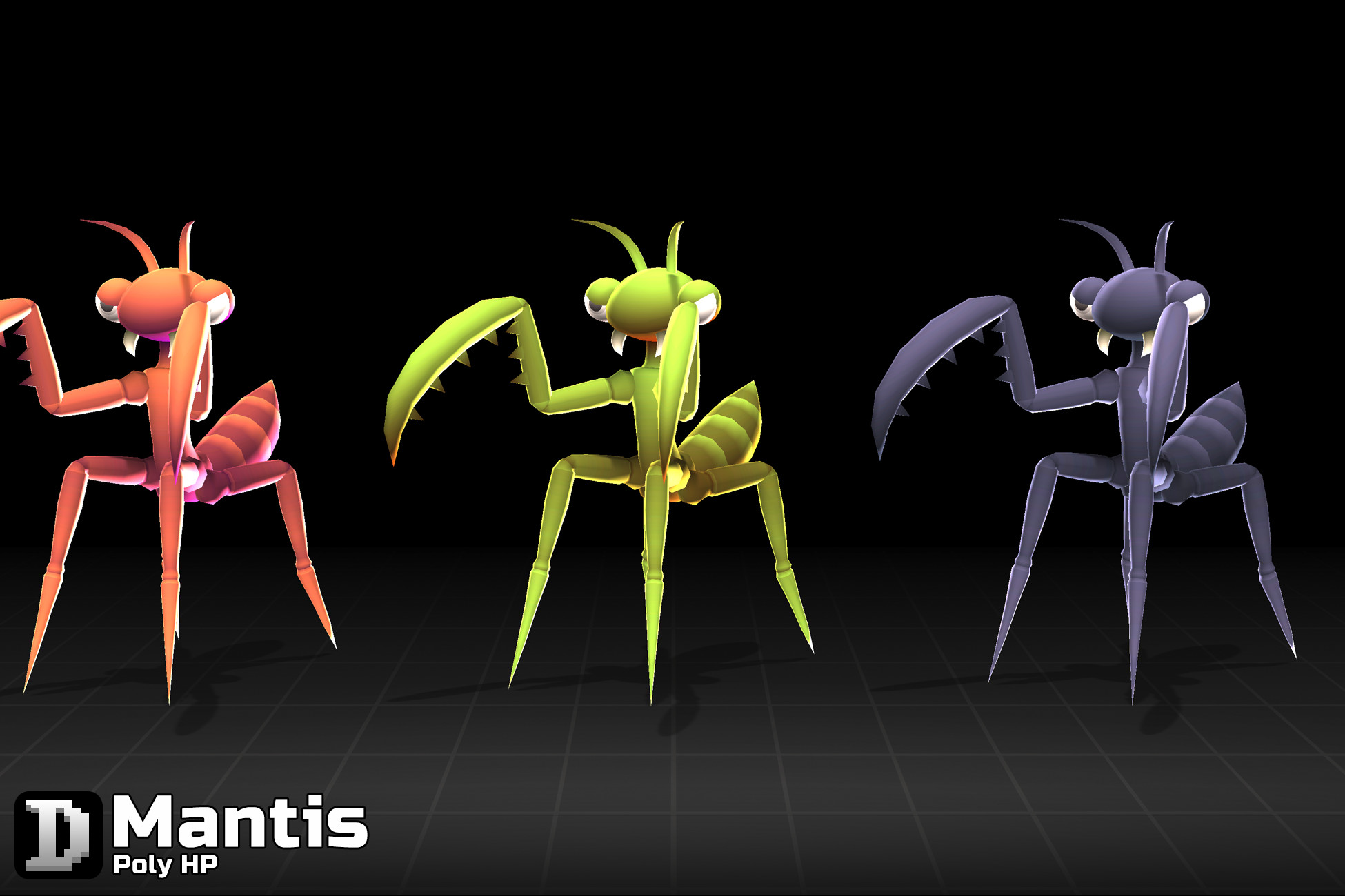 Poly HP - Mantis | 3D Creatures | Unity Asset Store