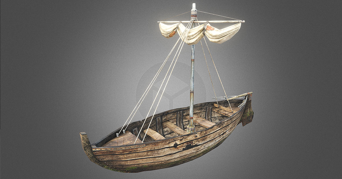 Medieval Fishing Sailboat | 3D 해상 | Unity Asset Store