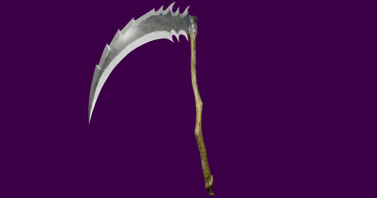 Big Scythe Of Devil | 3D Weapons | Unity Asset Store