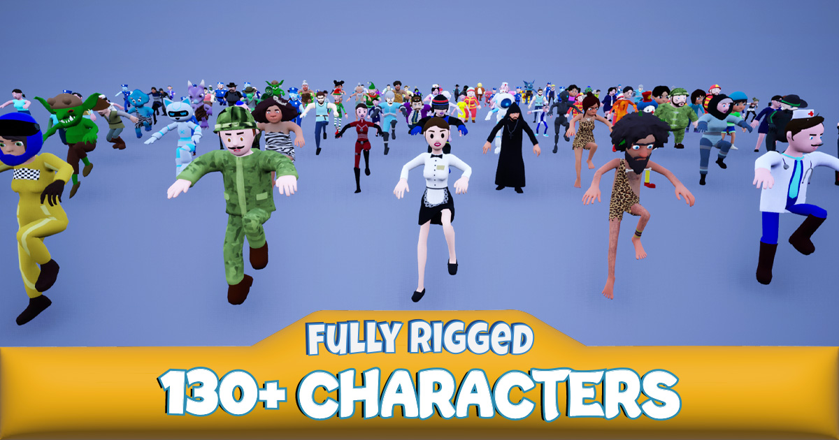 Characters Bundle v2.0 | 3D Humanoids | Unity Asset Store