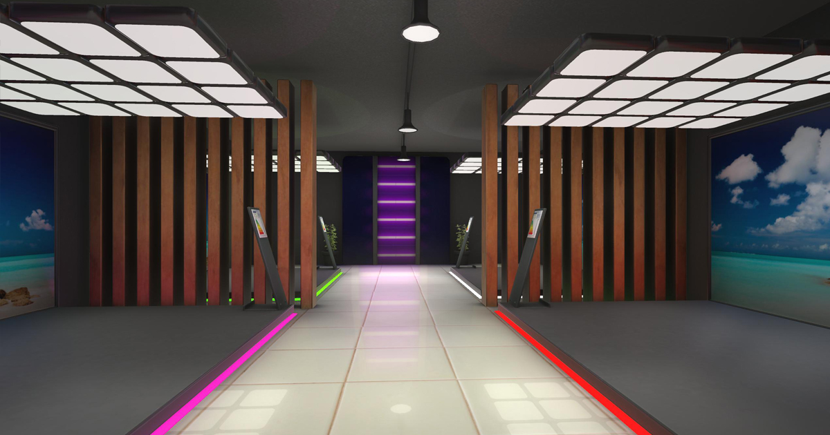 Neon Garage/Showroom | 3D Industrial | Unity Asset Store