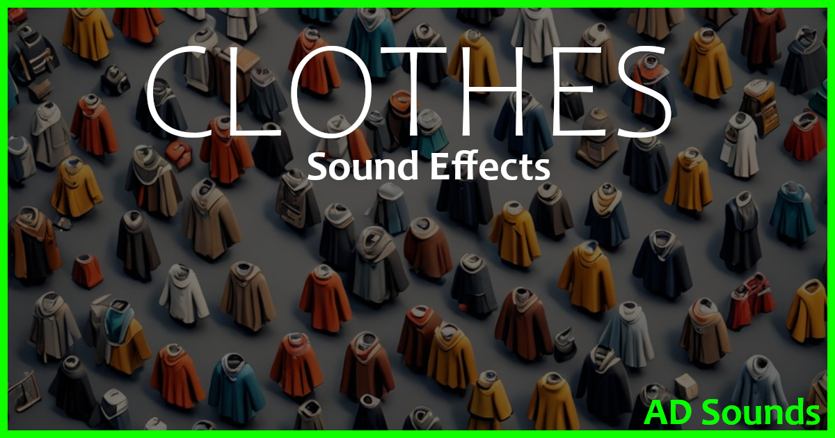 Clothes Sounds - Sound Effects | Audio Sound FX | Unity Asset Store