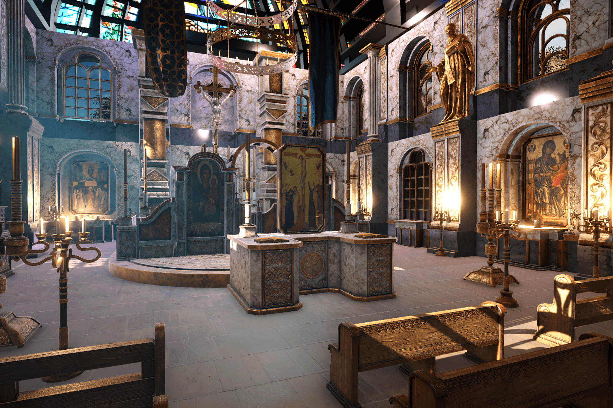Cathedral 3. (URP) | 3D 历史建筑 | Unity Asset Store