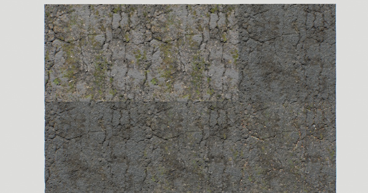 Old asphalt road Textures | 2D 材质与材料 | Unity Asset Store