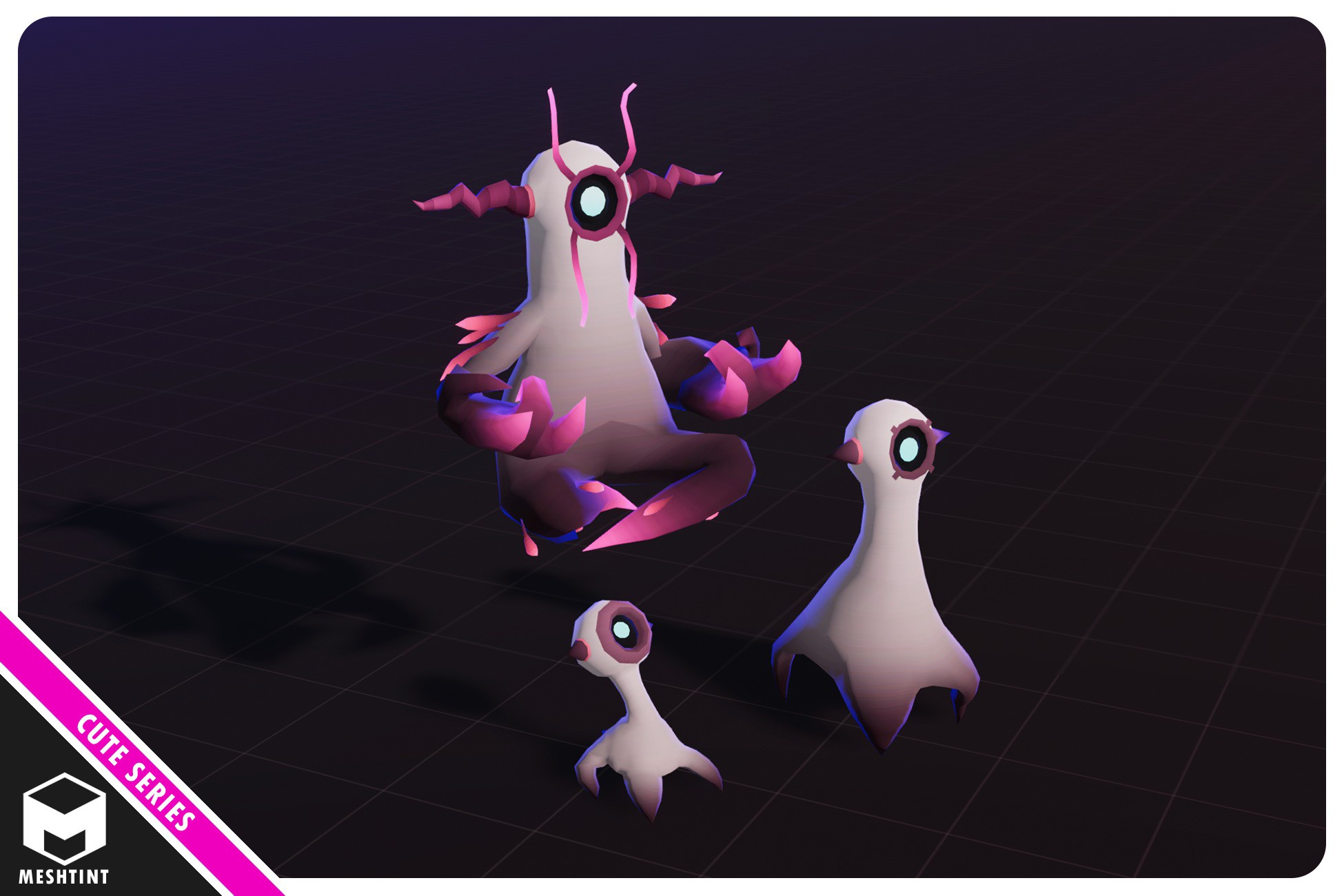 Alien Cyclops Blink Evolution Pack Cute Series | 3D Creatures | Unity ...