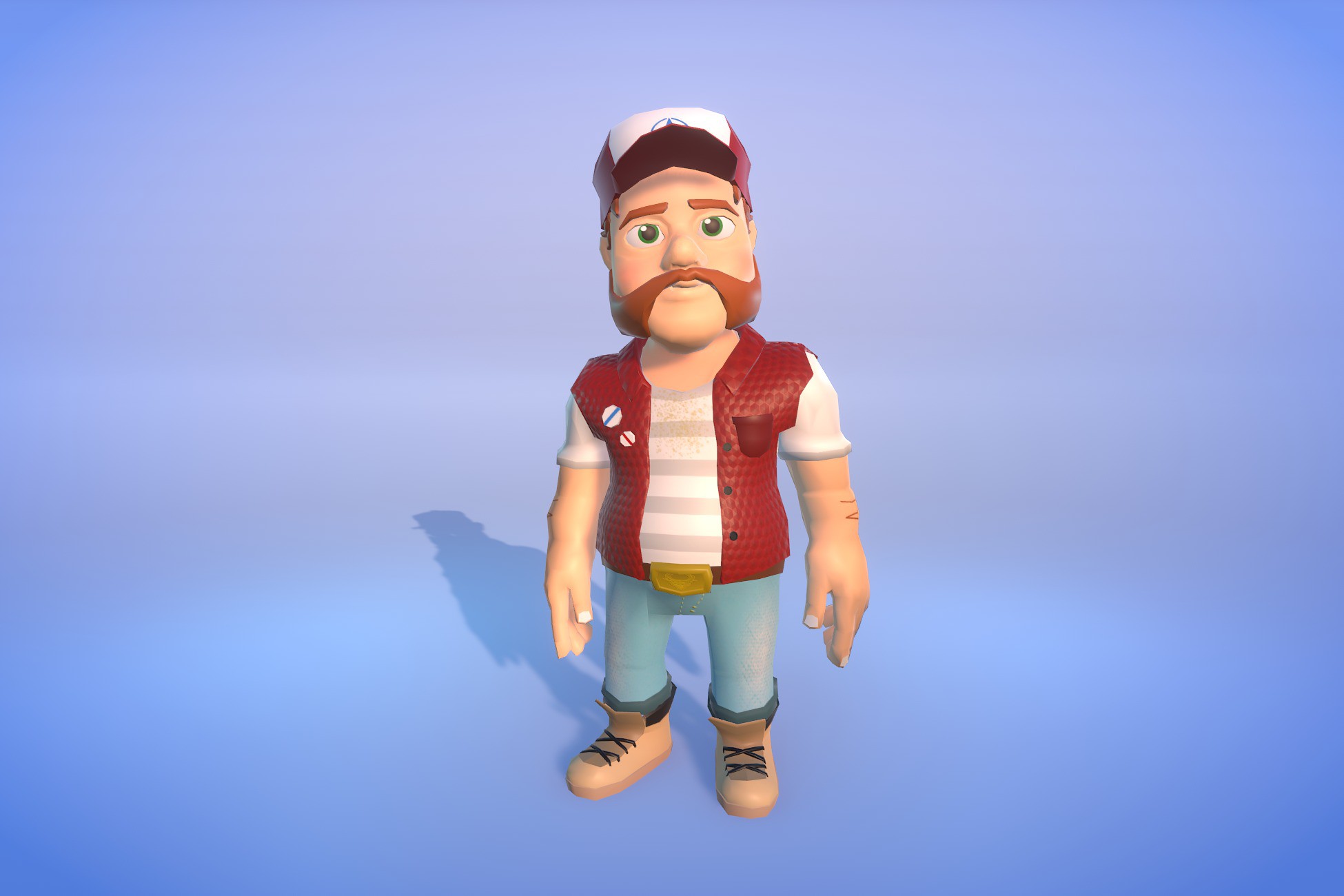 Cartoony Driver Character - Rigged Low Poly | 3D Characters | Unity ...