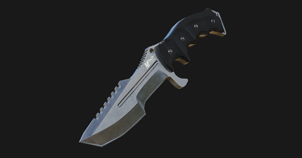 Combat Knife PBR | 3D Weapons | Unity Asset Store