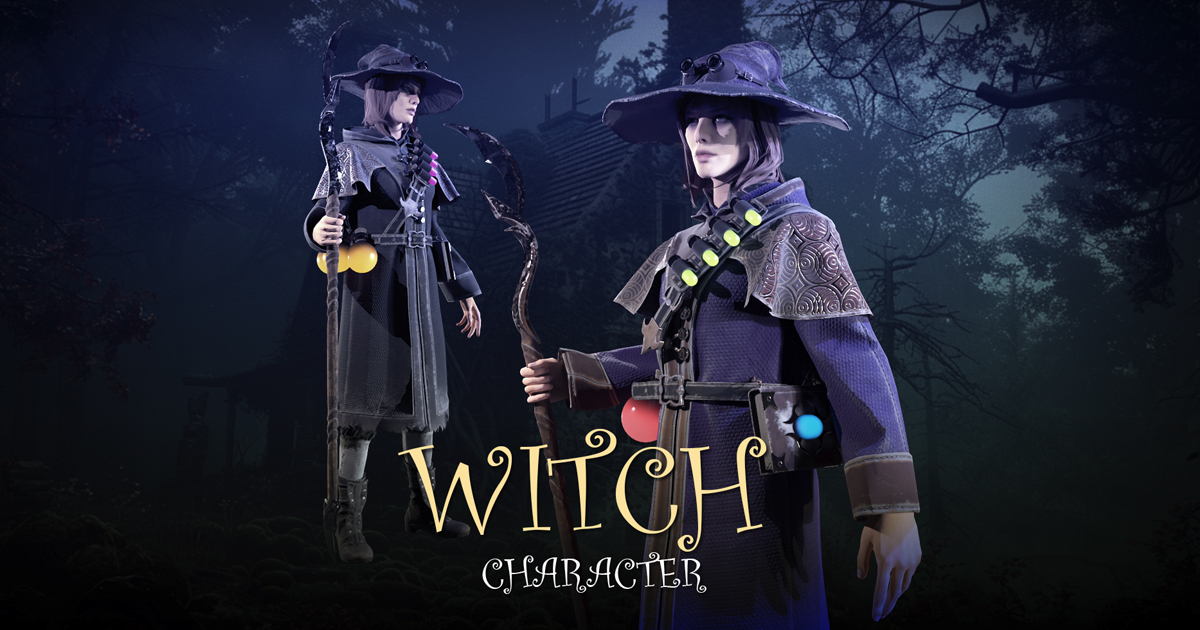 PBR Fantasy Witch | Characters | Unity Asset Store