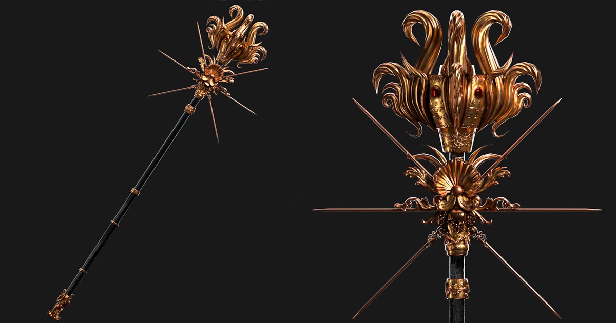 Staff of the dead | 3D Weapons | Unity Asset Store