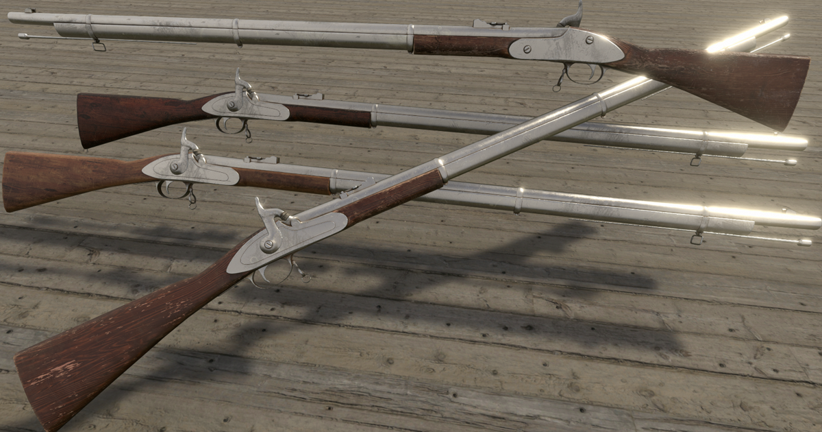 Flintlock Musket Rifle | 3D Guns | Unity Asset Store