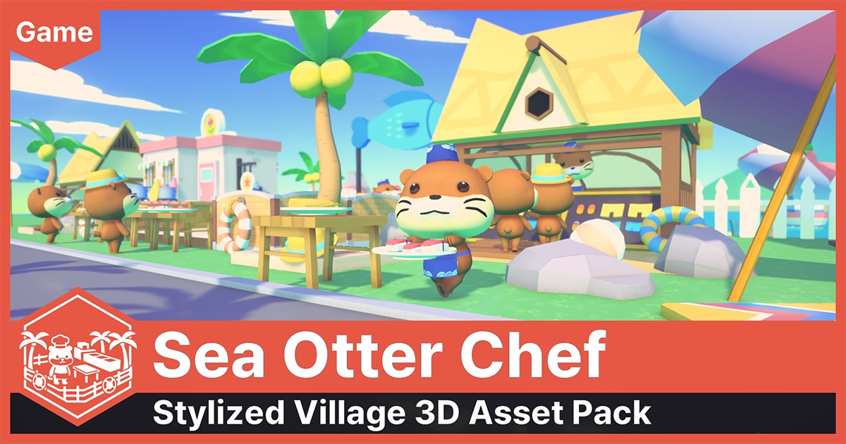 Sea Otter Chef(UModeler X) | 3D Environments | Unity Asset Store