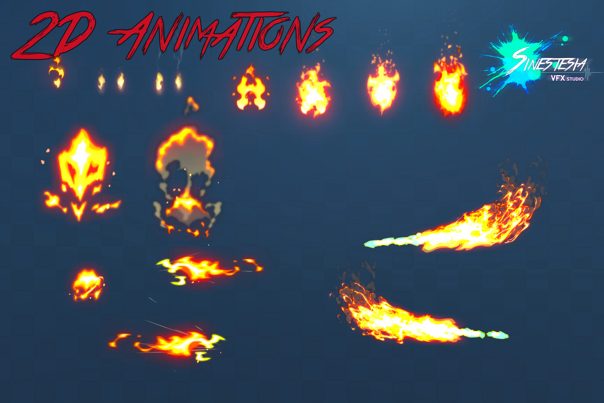 All things Fire | 2D Animations | VFXs | Fire & Explosions | Unity ...